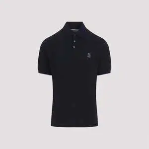 Brunello Cucinelli Cotton Polo Shirt - Blue