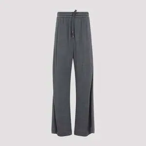 Brunello Cucinelli Cotton-silk Blend Pants - Grey