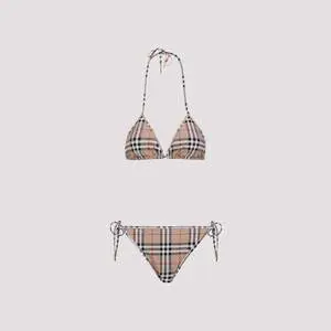 Burberry Check Bikini For - Brown