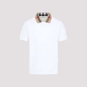 Burberry Cody Cotton Polo Shirt - White