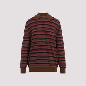 Prada Cashmere Polo Shirt - Brown