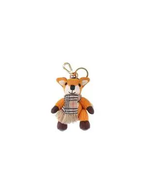 Burberry Cotton Keychain Accessory - Orange