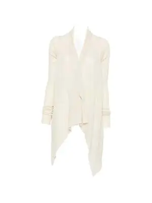Rick Owens Virgin Wool Cardigan - Bianco