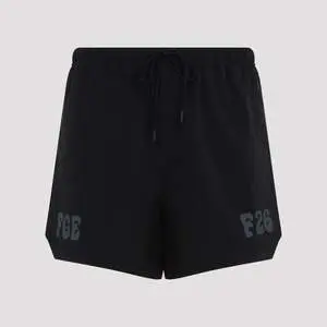 Fear Of God Gym Shorts In 100% Polyester - Black