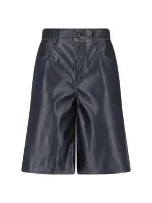MAISON MARGIELA Coated Tailored Trousers - Black