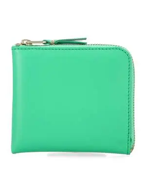 Comme Des Garçons Mini Zip-around Leather Wallet - Verde