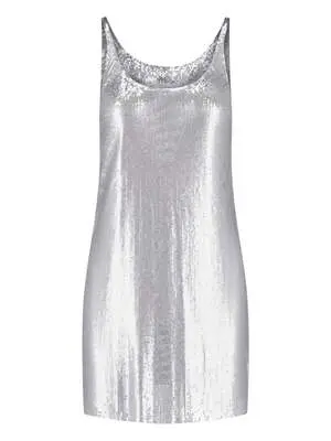 Rabanne Aluminum Mini Dress - Silver