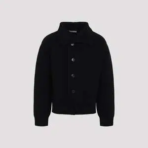 Dries Van Noten Marino Wool Cardigan - Black