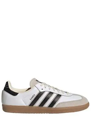 Adidas Leather And Suede Lace-up Sneakers - Bianco