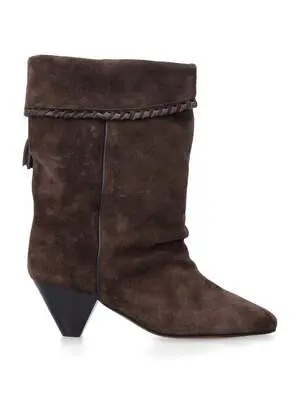 Isabel Marant Étoile Dalby Suede Ankle Boots - Marrone