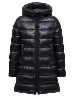 Moncler Water-repellent Down Puffer Coat With Adjustable Hood - Nero