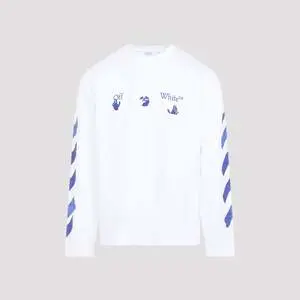 Off-White Tobacco Arrow Skate Long-sleeve Tee For - White