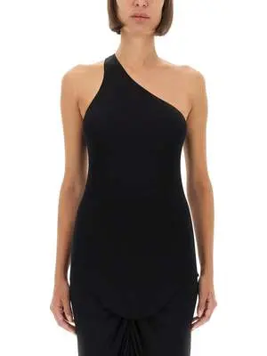 Rick Owens One-shoulder Viscose Top