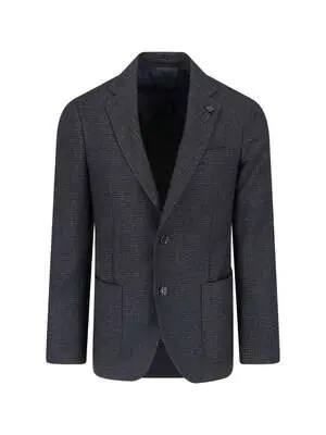 LARDINI 100% Cotton Jacket - Black