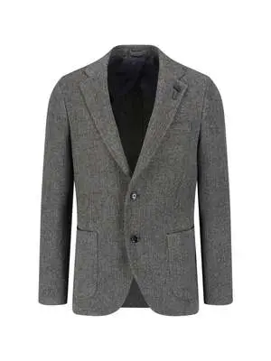 LARDINI Wool-blend Tailored Jacket For - Grey