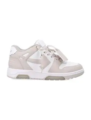 Off-White OFF-WHITE Low-Top Leather Sneakers White/beige