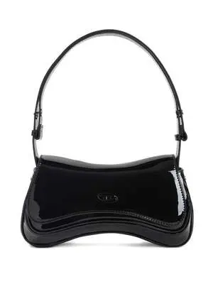 DIESEL® Mini Oval Lacquered Shoulder Bag - Nero