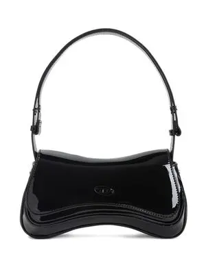 DIESEL® DIESEL Mini Oval Lacquered Shoulder Bag Nero