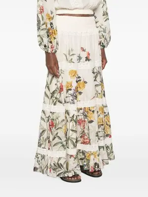 Alice + Olivia Stevie Printed Maxi Skirt
