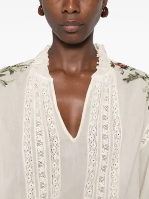 Alice + Olivia Cassie Cropped Blouse