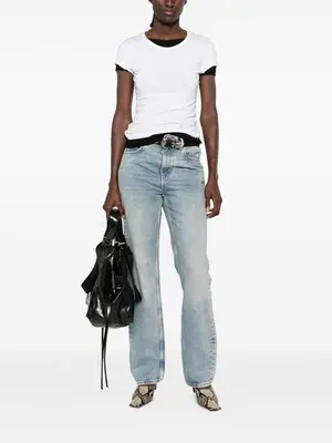 GOLDEN GOOSE Denim Cotton Jeans - Sky Blue