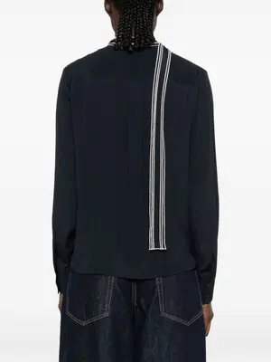 Fabiana Filippi Silk Blend Shirt With Tie Detail