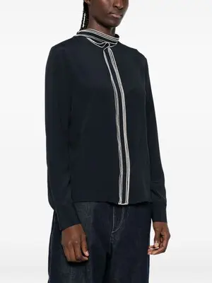 Fabiana Filippi Silk Blend Shirt With Tie Detail
