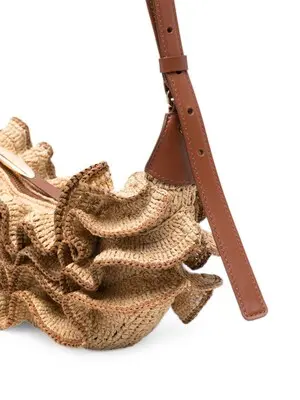 Zimmermann Goldentime Rafia Shoulder Bag