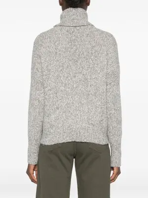 BASE Cotton And Wool Turtle-neck Sweater
