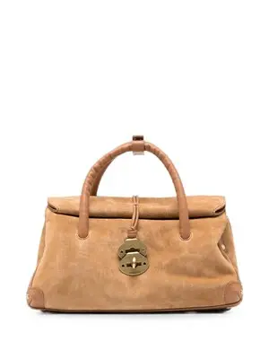 ZANELLATO Zanellato Dotta Small Leather Handbag Beige