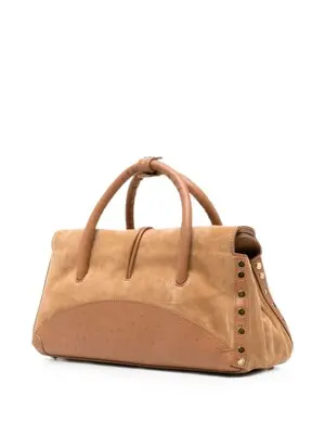 ZANELLATO Dotta Small Leather Handbag - Beige