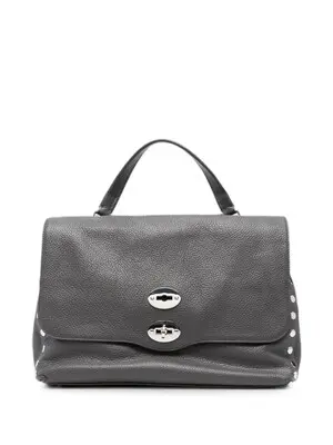 ZANELLATO Postina Daily Medium Leather Handbag - Grey