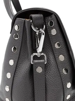 ZANELLATO Postina Daily Medium Leather Handbag - Grey