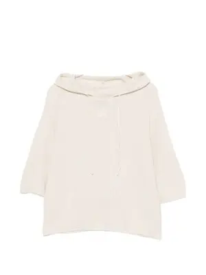 Fabiana Filippi Wool Blend Sweater With Hood