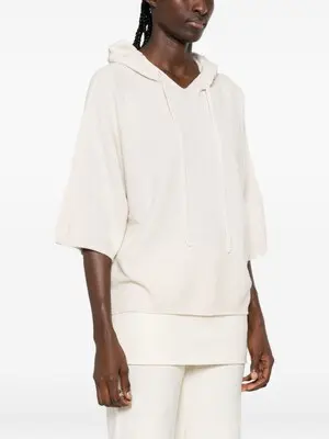 Fabiana Filippi Wool Blend Sweater With Hood
