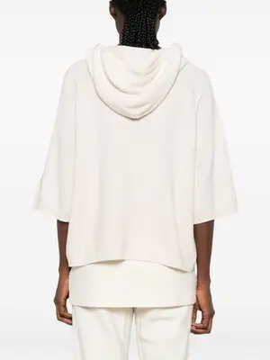 Fabiana Filippi Wool Blend Sweater With Hood