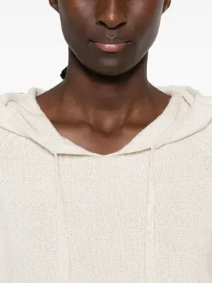Fabiana Filippi Wool Blend Sweater With Hood