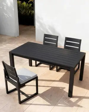 Quince Linear Aluminum Outdoor Dining Table