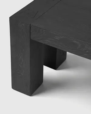 Quince Reclaimed Oak Parsons Dining Bench - Black