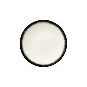 ANN DEMEULEMEESTER X Serax Dessert Plate /black Variation 3 D - White