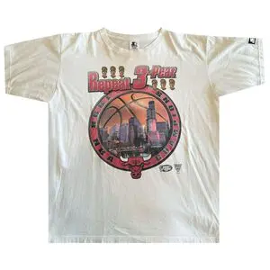SPORTS 1998 Chicago Bulls Nba Championship T-shirt - White