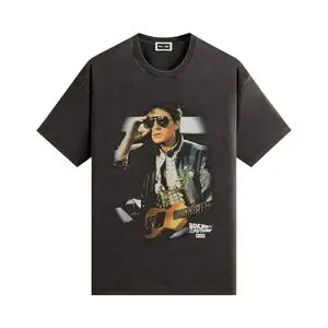 Kith For Back To The Future Marty Shades Vintage Tee - Black