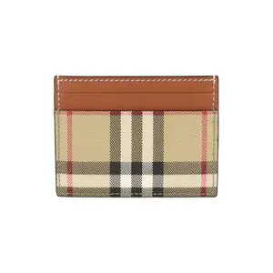 Burberry Sandon Check Card Holder 'archive Beige - Tan