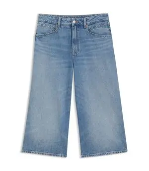 BOSS Mid-rise Cropped Jeans In A Relaxed Fit - Blue