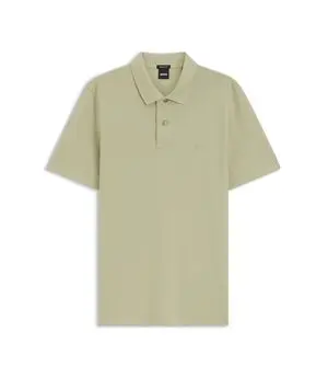 BOSS Pallas Polo Shirt In Cotton Piqué With Embroidered Logo - Khaki