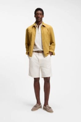 BOSS Regular-fit Polo With Zipper Closure