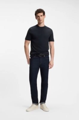 BOSS Regular-fit T-shirt In Cotton Jersey - Dark Blue