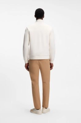 BOSS Cotton Sweatshirt With Zipper Neck
