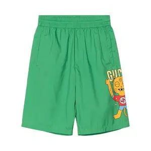 Gucci Graphic Print Drawstring Shorts
