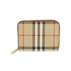 Burberry Small Check Printed Wallet 'archive Beige